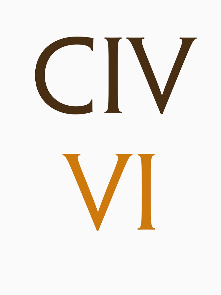 "Civ VI Logo" T-shirt for Sale by OffChance | Redbubble | civilization ...