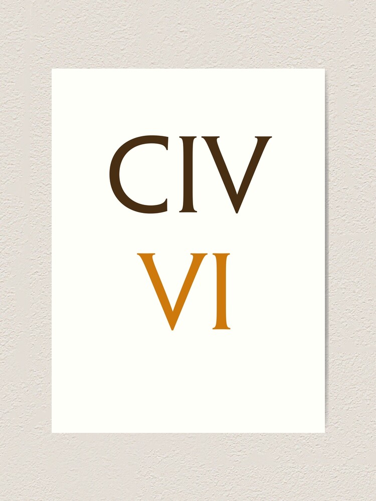 "Civ VI Logo" Art Print for Sale by OffChance | Redbubble