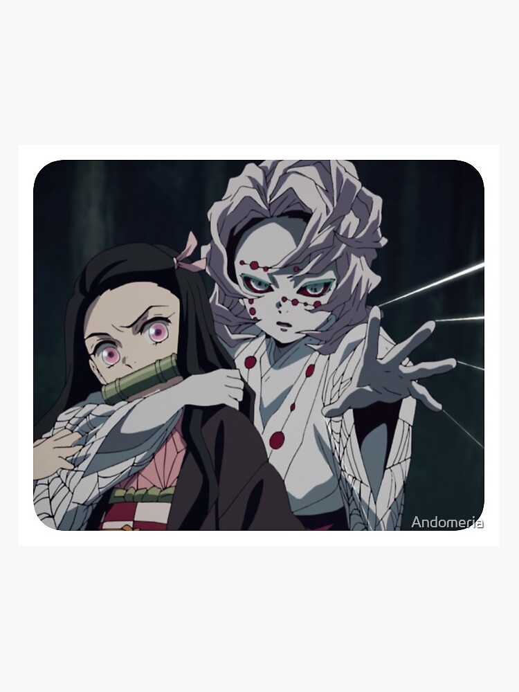 "Kimetsu no yaiba rui and nezuko sticker " Sticker by Andomeria | Redbubble