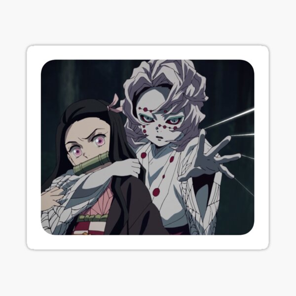"Kimetsu no yaiba rui and nezuko sticker " Sticker by Andomeria | Redbubble