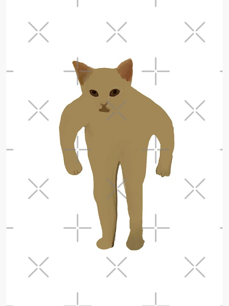 "Buff Cat Meme Cat with Two Arms Meme" Spiral Notebook for Sale by ...