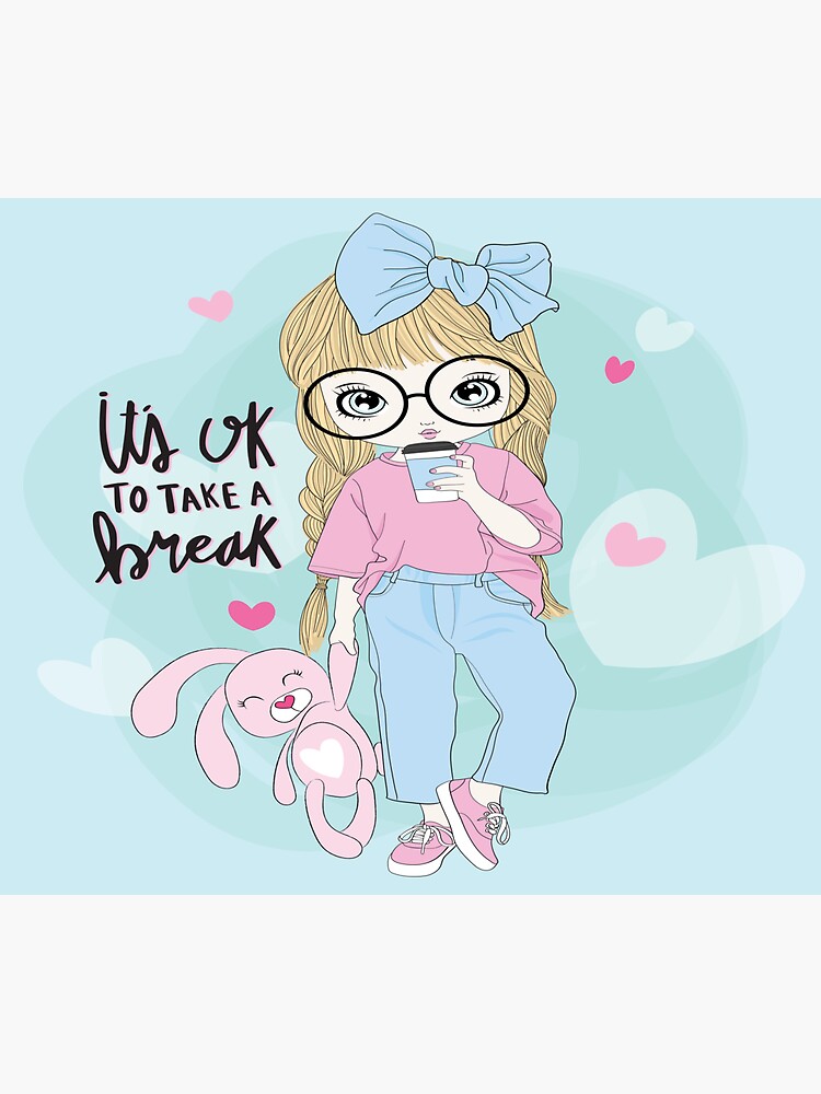 "Break Time" Sticker by naturallyacting | Redbubble