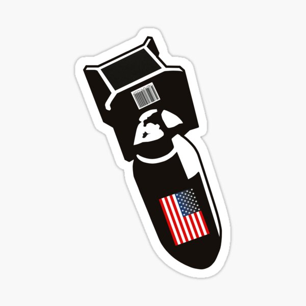 "U.S. Bombs" Sticker for Sale by artpirate | Redbubble
