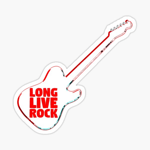 "Long Live Rock - v2" Sticker for Sale by StillMeadow | Redbubble