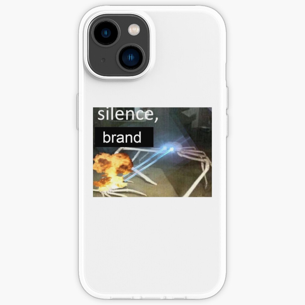 "Silence Brand Meme" iPhone Case for Sale by MassLox | Redbubble