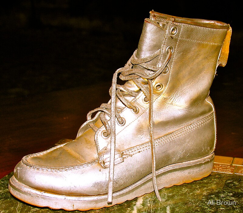 "The Golden Boot Trophy" by Alison Brown | Redbubble