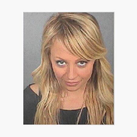 "Nicole Richie's 2007 Mugshot" Art Board Print for Sale by ...