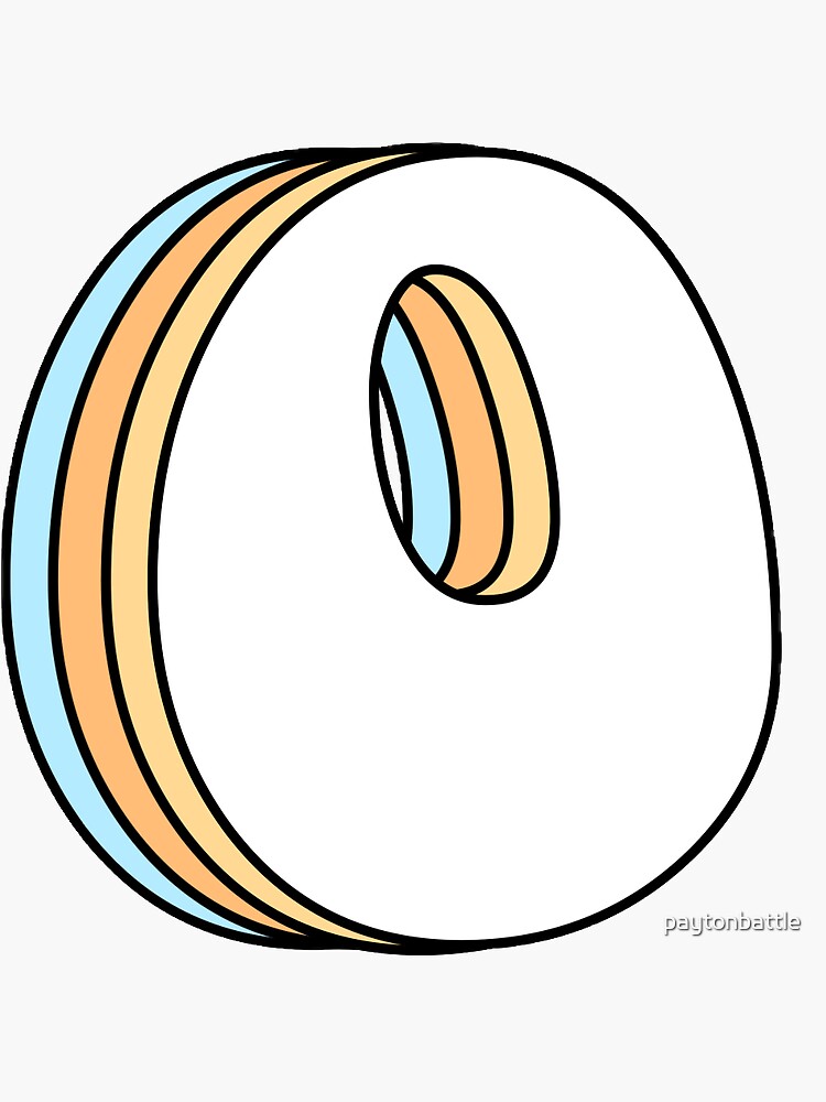"letter O" Sticker for Sale by paytonbattle | Redbubble