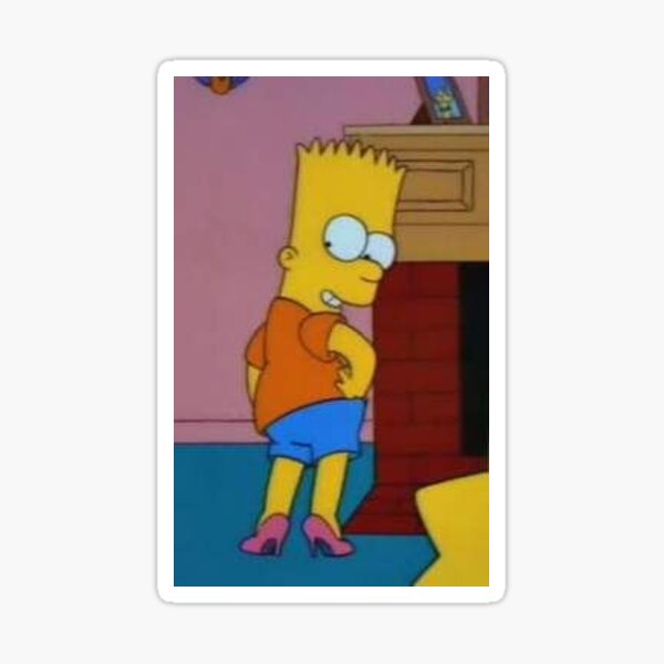 "bart" Sticker by sarahforry | Redbubble