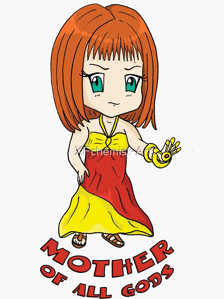 "Chibi Hathor" Sticker by XFchemist-Art | Redbubble