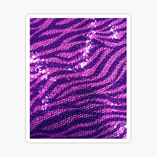 "Purple Zebra Sequins " Sticker for Sale by CrazyCraftLady | Redbubble