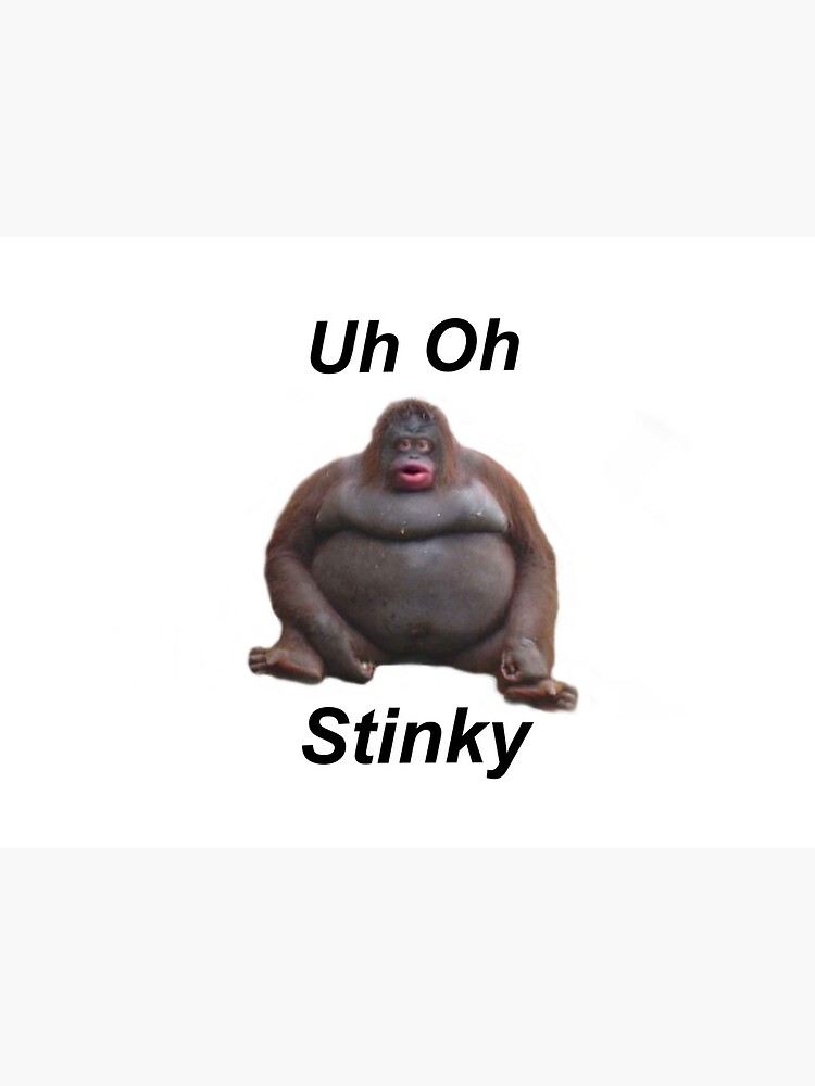 "Uh Oh Stinky Le Monke" Art Print by cosetteswan | Redbubble