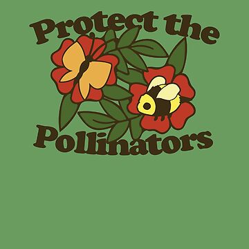 "Protect the pollinators" Sticker for Sale by Boogiemonst | Redbubble