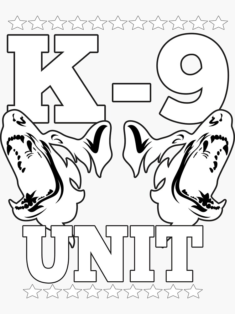 "K-9 Unit police dog service dog K9 Policedog" Sticker for Sale by ...