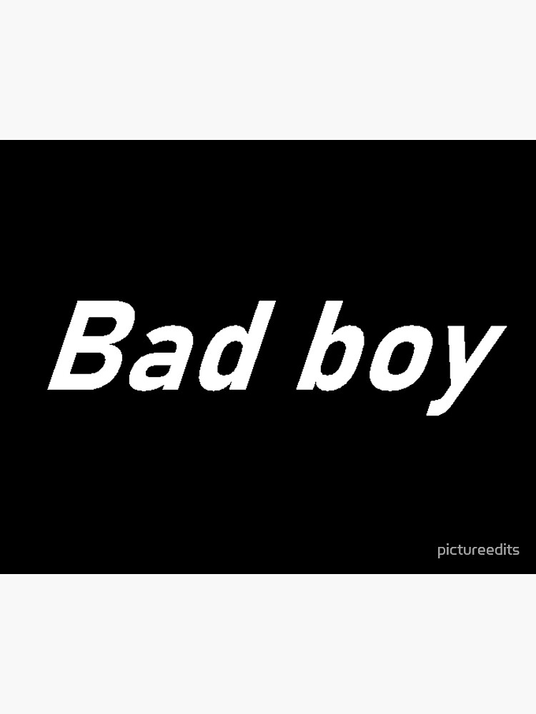 "Bad boy" Sticker by pictureedits | Redbubble