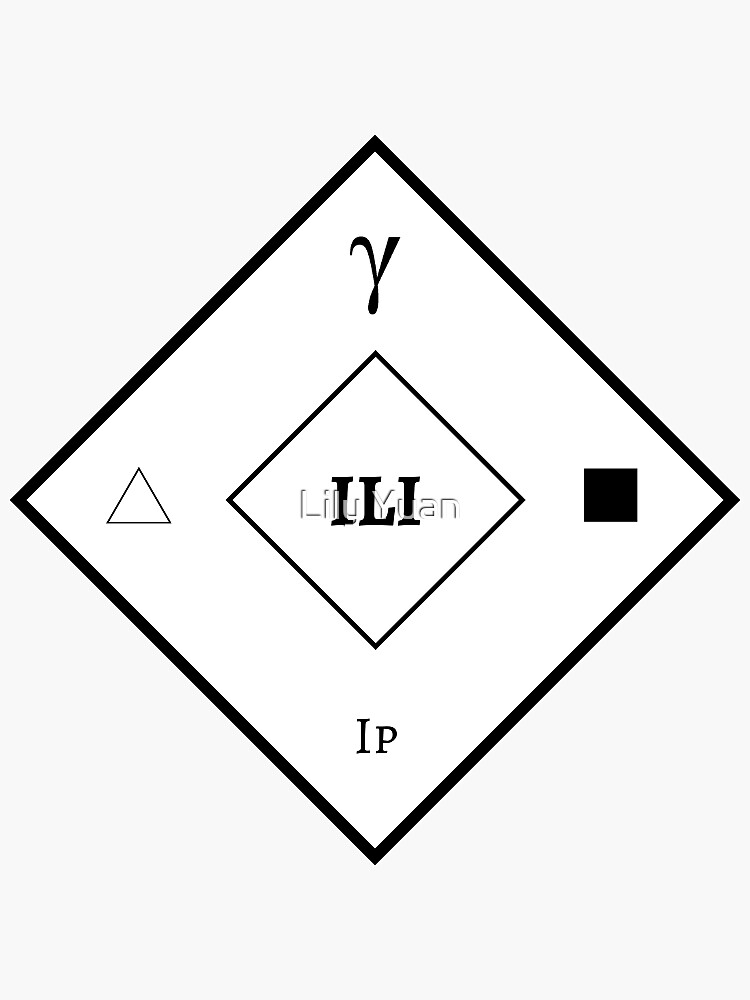 "ILI (Intuitive Logical Introvert) – Socionics Type" Sticker by lily ...