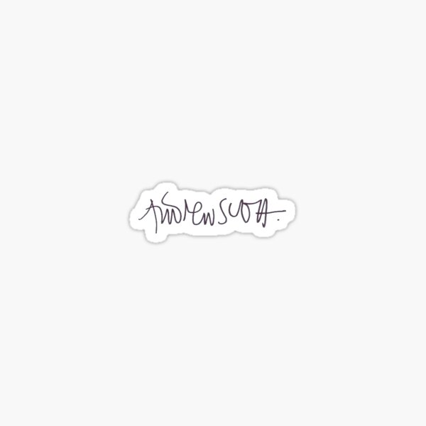 "andrew scott signature" Sticker for Sale by lilybway | Redbubble