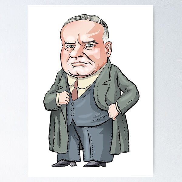 "President Herbert Hoover" Poster for Sale by MacKaycartoons | Redbubble