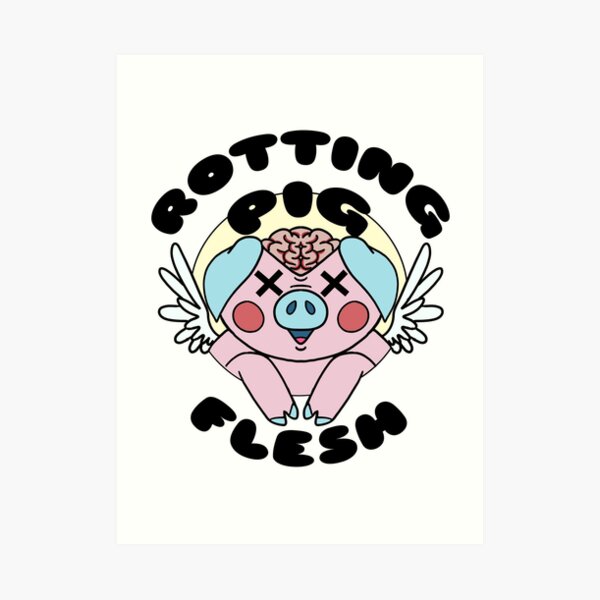 "ROTTING PIG FLESH Logo" Art Print for Sale by rottingpigflesh | Redbubble