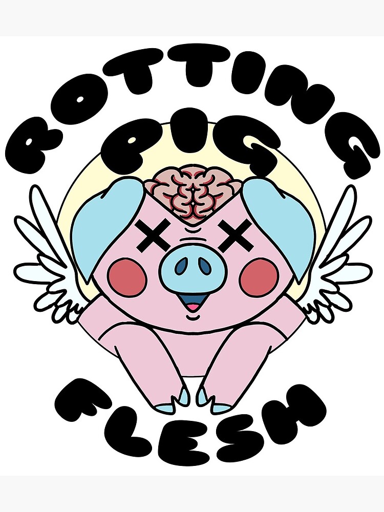 "ROTTING PIG FLESH Logo" Art Print for Sale by rottingpigflesh | Redbubble