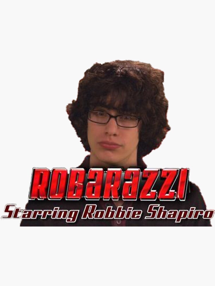 "robbie shapiro robarazzi meme" Sticker for Sale by itskalymydudes ...