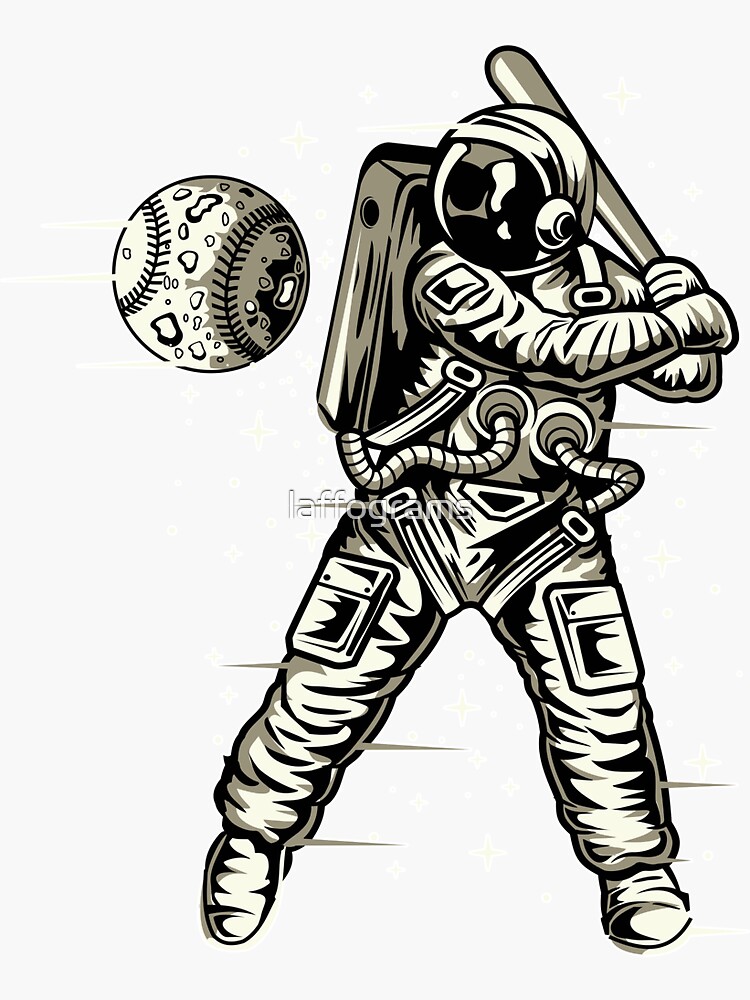 "Space Baseball" Sticker by laffograms | Redbubble