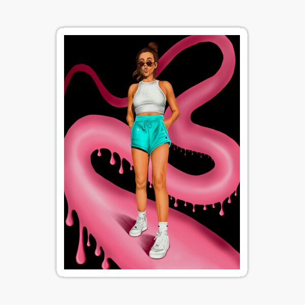 "Emma Chamberlain Art" Sticker by elizabethsauce | Redbubble
