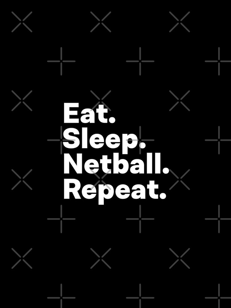 "Eat Sleep Netball Repeat" iPhone Case for Sale by teesaurus | Redbubble