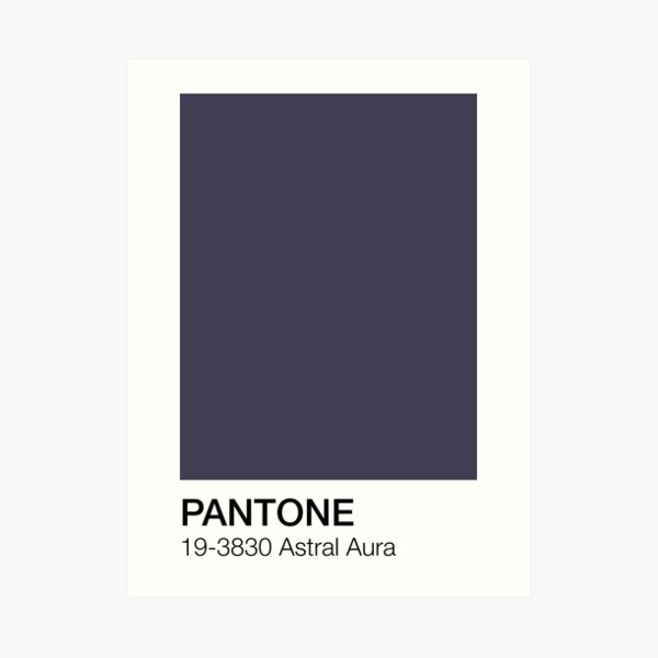 "Astral Aura Pantone Shade " Art Print for Sale by allilapps | Redbubble