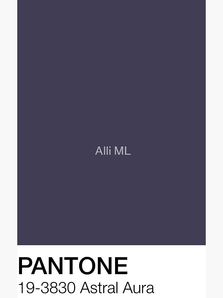 "Astral Aura Pantone Shade " Art Print for Sale by allilapps | Redbubble