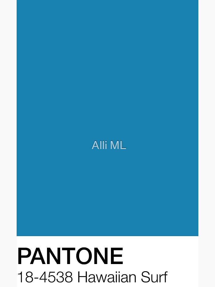 "Marina Blue Pantone Shade " Poster for Sale by Alli ML | Redbubble