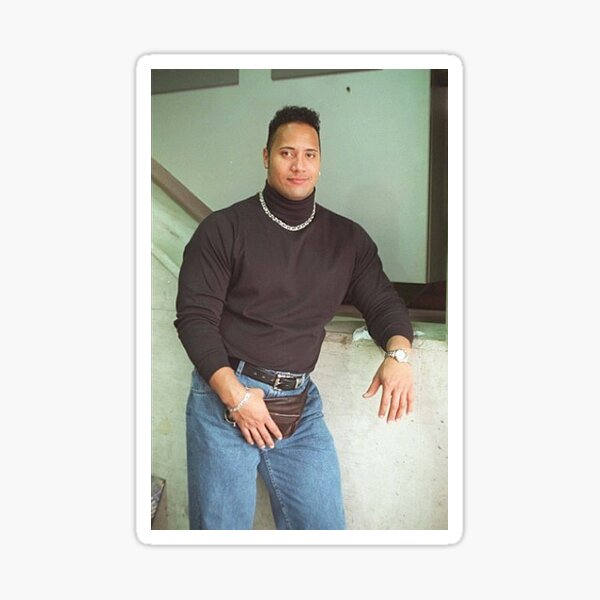 "The Rock Meme" Sticker for Sale by alisonelzinga | Redbubble