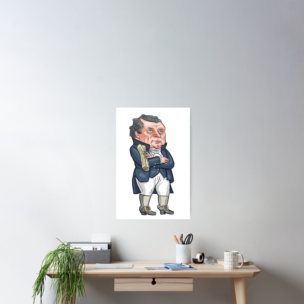 "President James Monroe" Poster for Sale by MacKaycartoons | Redbubble