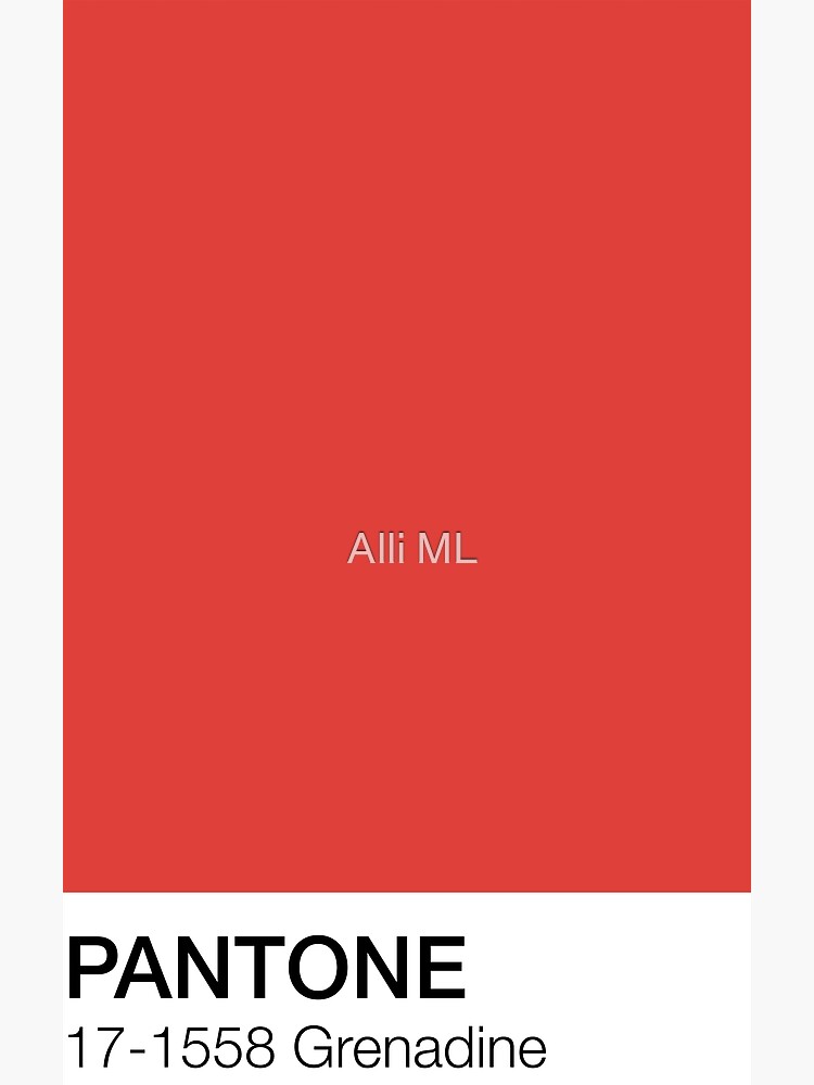 "Grenadine Red Pantone Shade " Poster for Sale by Alli ML | Redbubble
