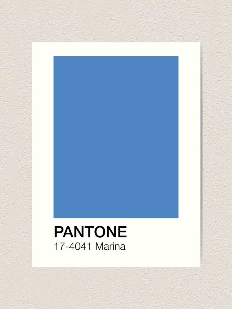 "Marina Blue Pantone Shade " Art Print by allilapps | Redbubble
