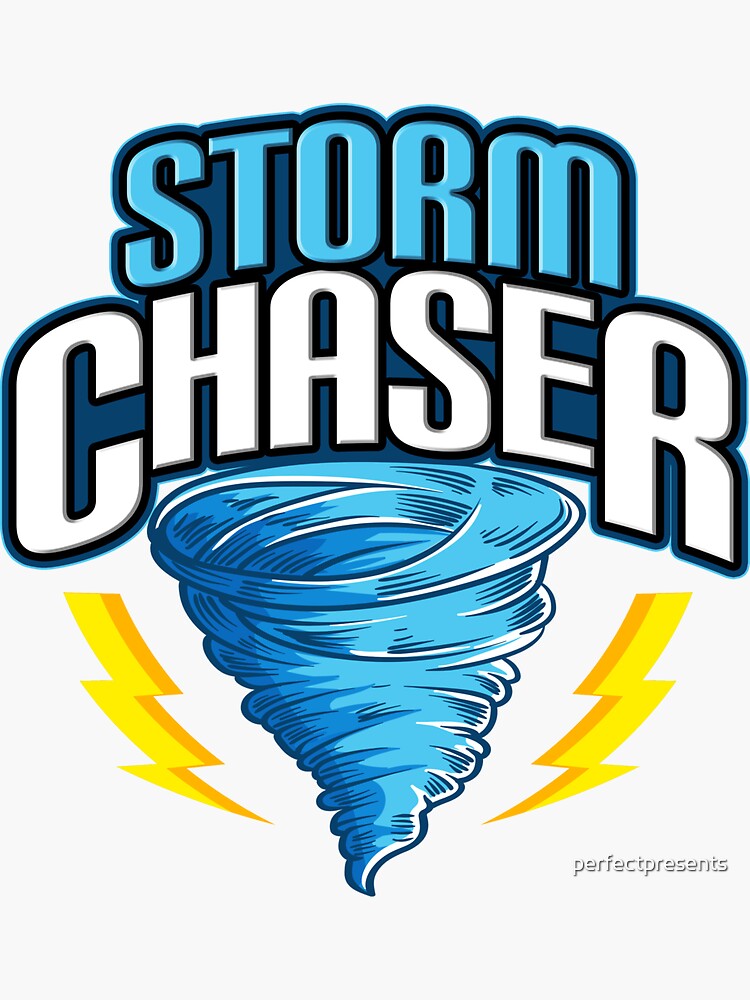 "Storm Chaser Tornado Hurricane & Thunderstorms" Sticker for Sale by ...