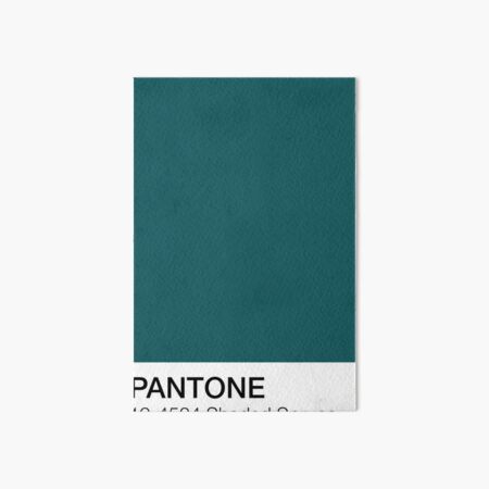"Shaded Spruce Pantone Shade " Art Board Print by allilapps | Redbubble