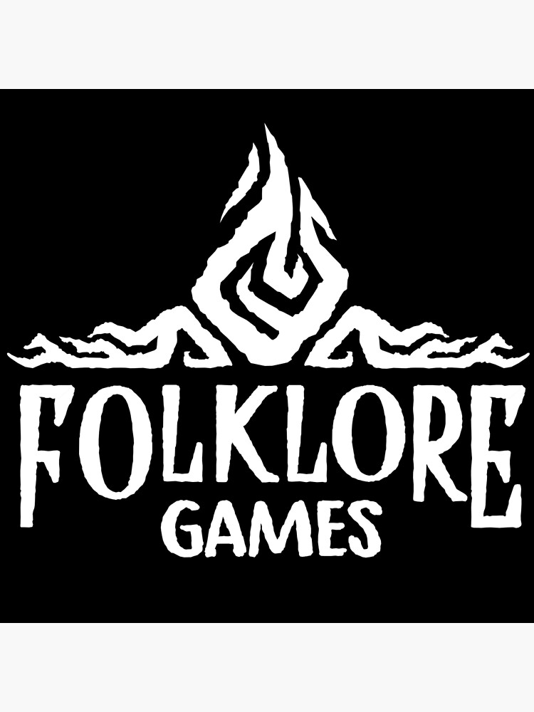 Póster «Logotipo del folklore blanco» de FolkloreGames | Redbubble