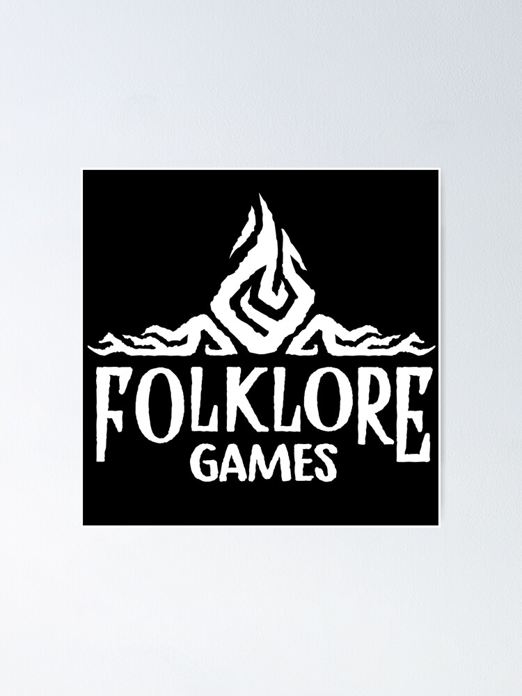 Póster «Logotipo del folklore blanco» de FolkloreGames | Redbubble