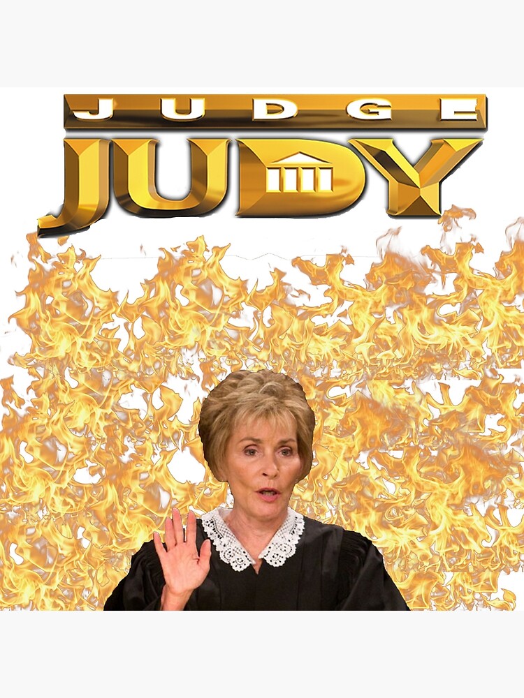 "Judge Judy " Poster for Sale by cassidybaden | Redbubble