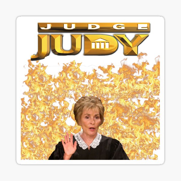 "Judge Judy " Sticker for Sale by cassidybaden | Redbubble