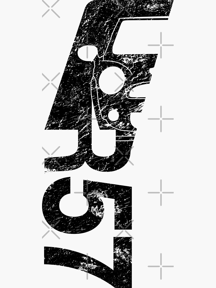 "MINI Cooper R57 - Black Distressed Design" Sticker for Sale by The ...