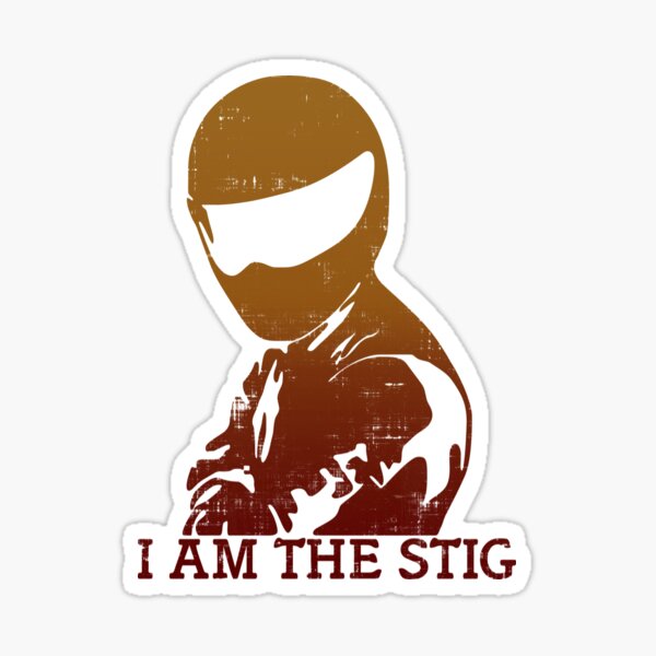 The Stig Stickers | Redbubble