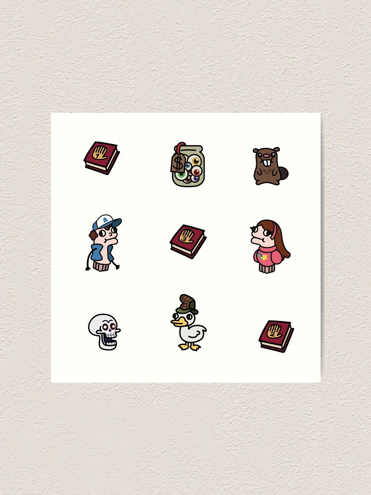 "Gravity Falls Items #1" Art Print for Sale by joseanaya | Redbubble