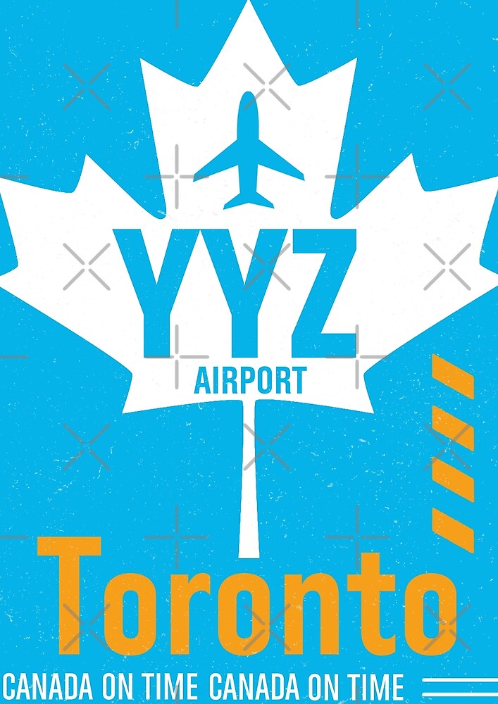 "Airport code sticker YYZ Toronto SKY" by Kirill Griaznykh | Redbubble