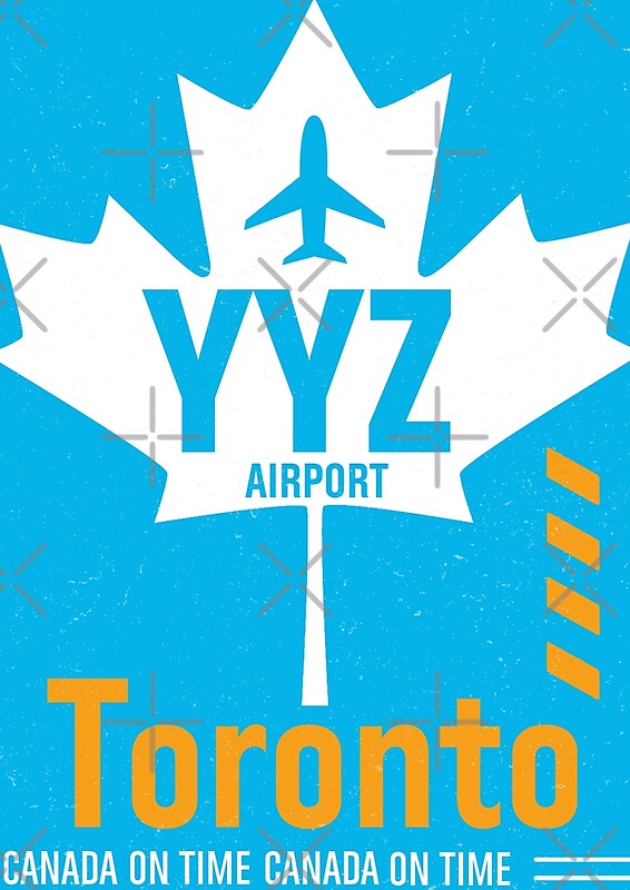 "Airport code sticker YYZ Toronto SKY" by Kirill Griaznykh | Redbubble