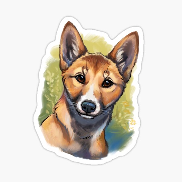 "Wandi_Dingo by @sabiillustrates" Sticker for Sale by wandidingo ...