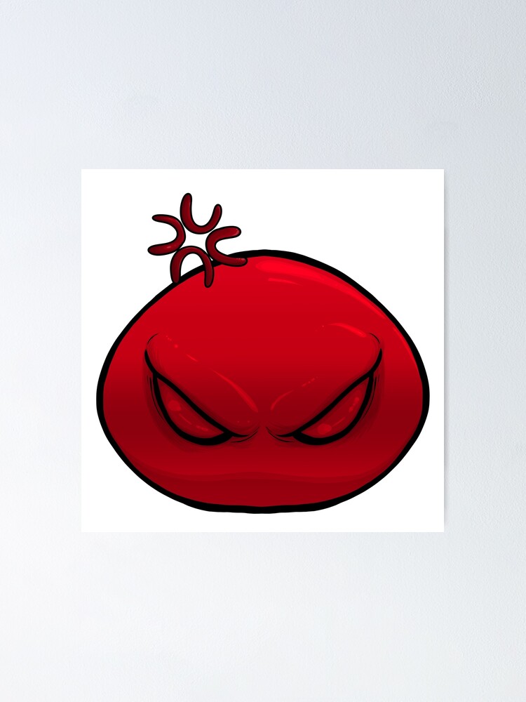 "Angry Slime" Poster for Sale by WinfredsArt | Redbubble
