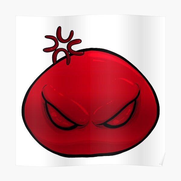 "Angry Slime" Poster for Sale by WinfredsArt | Redbubble