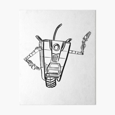 "Claptrap CL4P-TP Robot | Borderlands 3" Art Board Print by newarts ...